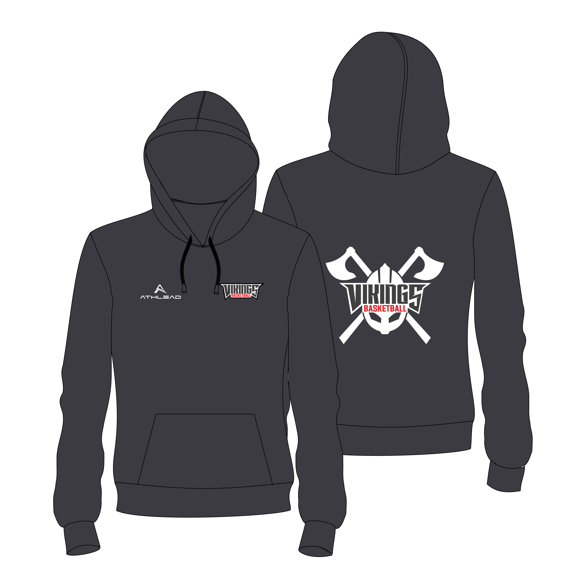 Hoodie - Logo on Back – Athlead